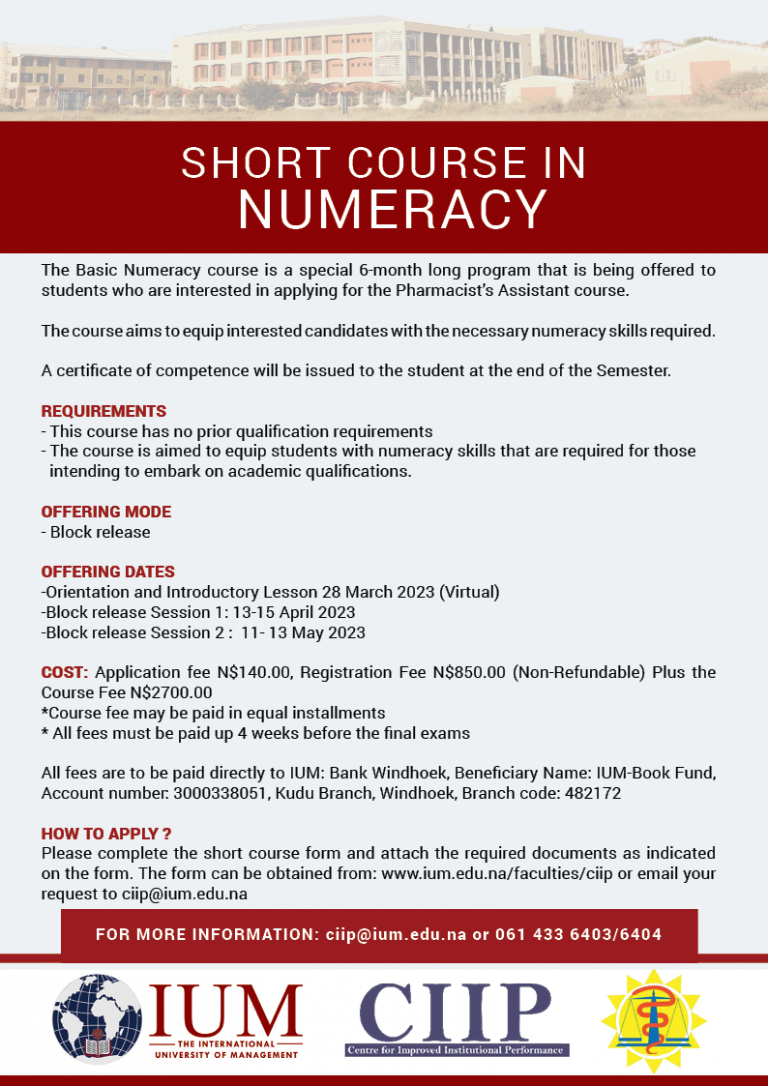 CIIP (Short Courses) - IUM